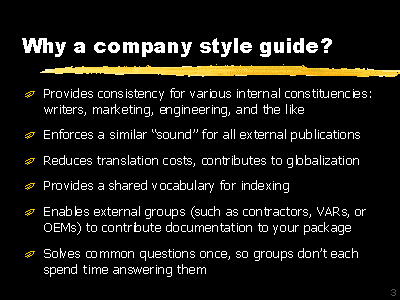 Why a company style guide?